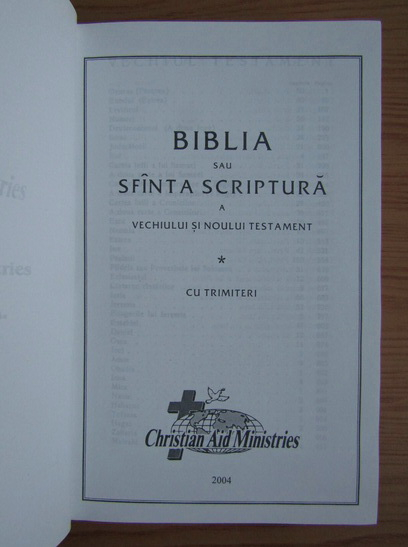 Biblia sau Sfanta Scriptura a Vechiului si Noului Testament - Cumpără