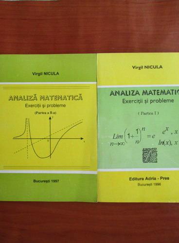 Virgil Nicula - Analiza matematica (2 volume) - Cumpără